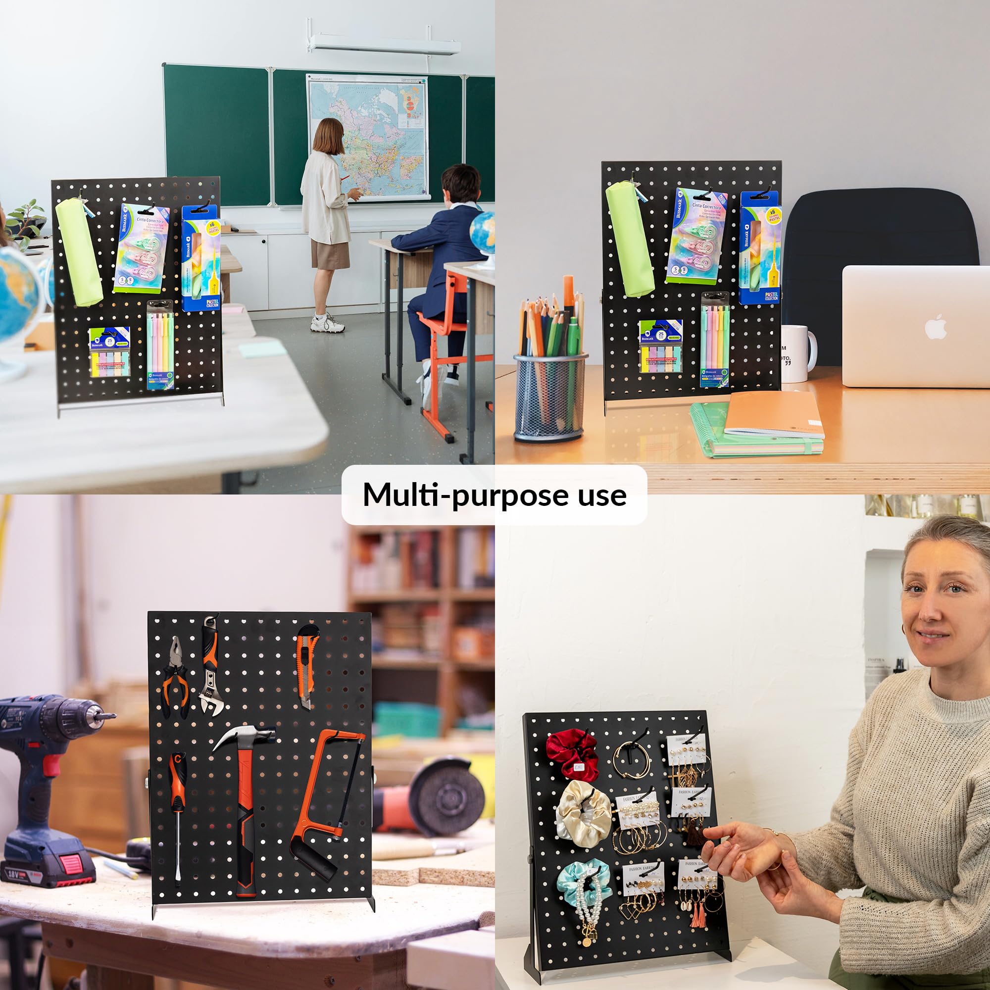 Snapklik.com : ODOXIA Peg Board Peg Board Display Stand For Vendors Peg ...