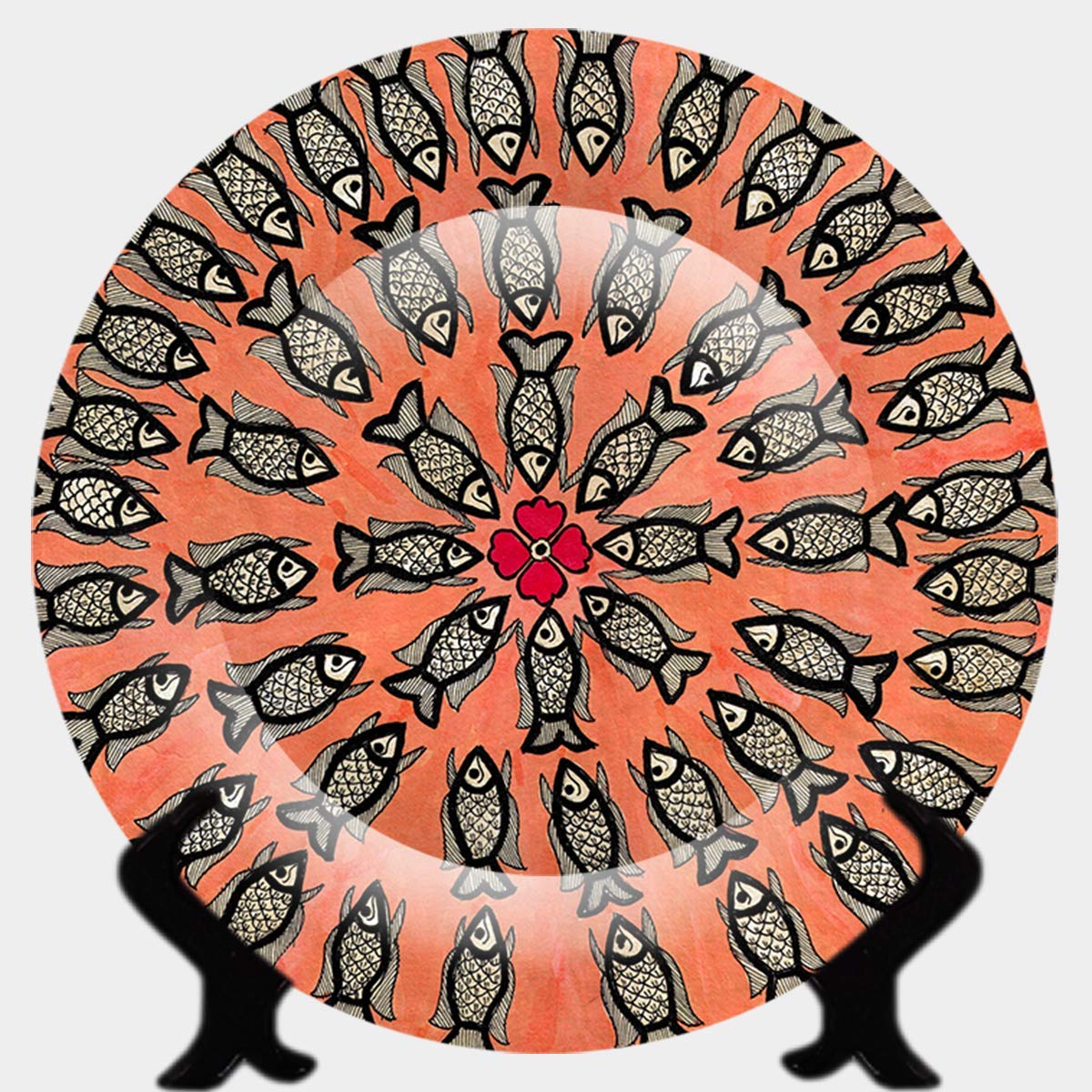 Buy Paritusht Rare Handcrafted 3D Ceramic Designer Plate with Stand ...