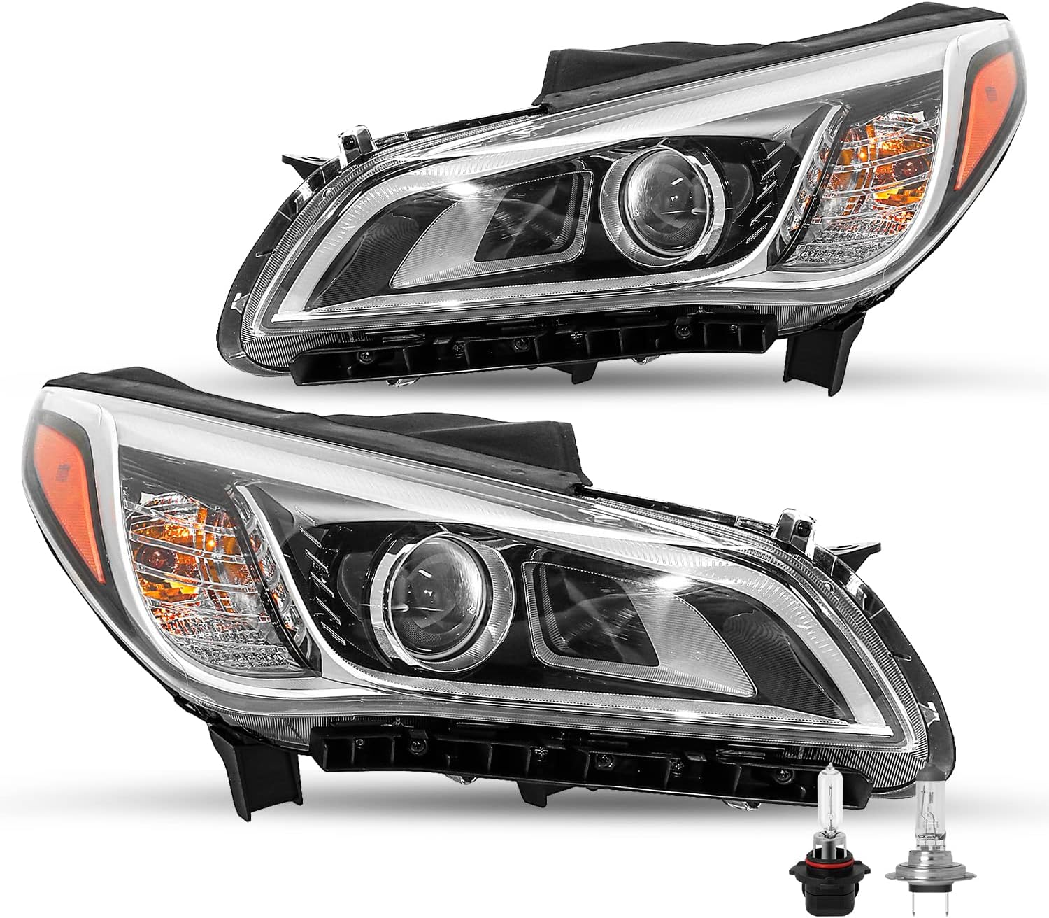 Amazon.com: JSBOYAT Halogen Headlight Assembly for 2015 2016 2017 ...