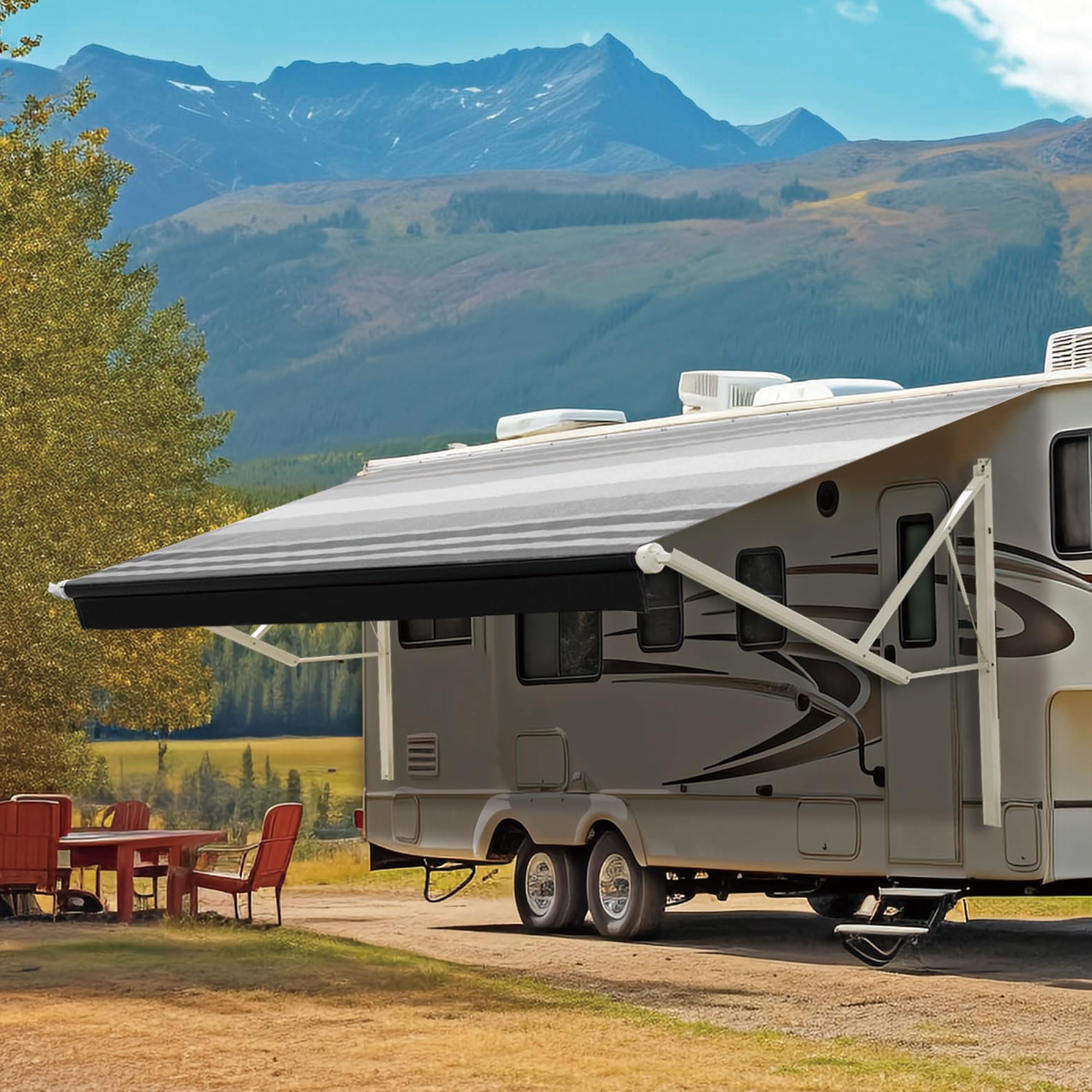 Amazon.com: YESCAMP Motorized RV Awning Complete Kit Retractable ...