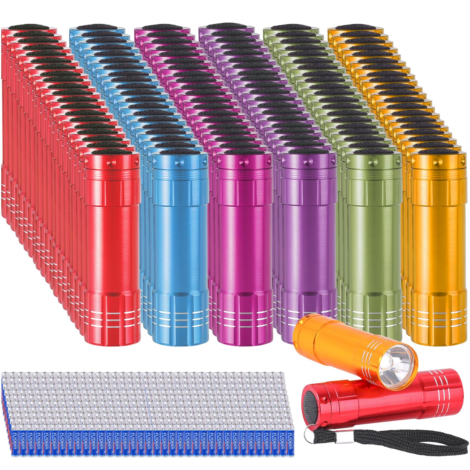 KunHe 120 Pack Small Mini Cheep Flashlights for Kids Bulk with ...