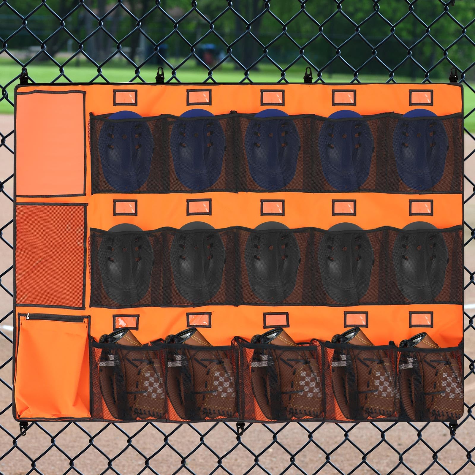 Snapklik.com : Woanger 15 Player Dugout Organizer And 12 Hanging Bat ...