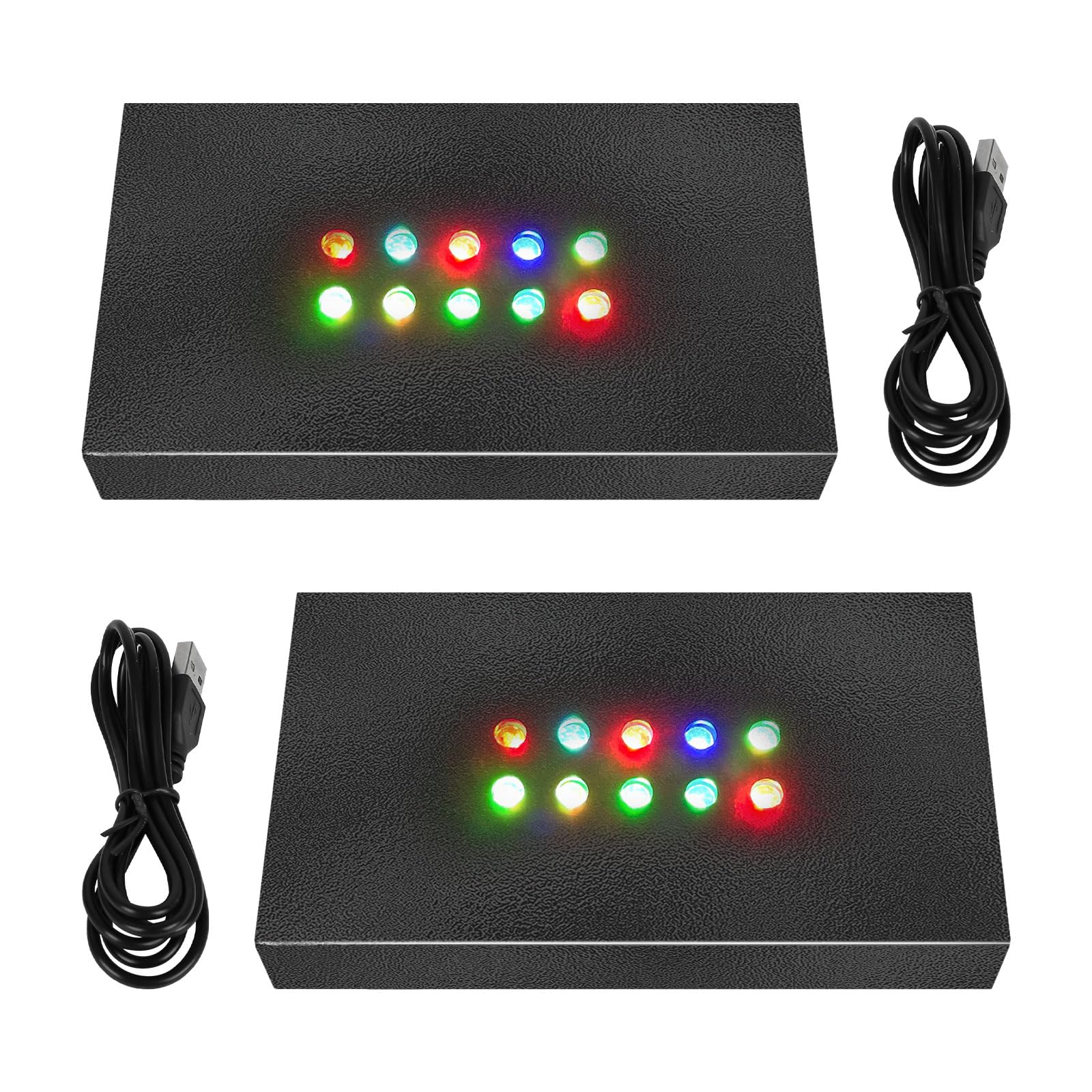 Amazon.com: HSOKEW 10 LED Light Stand Base, USB LED Crystal Display ...