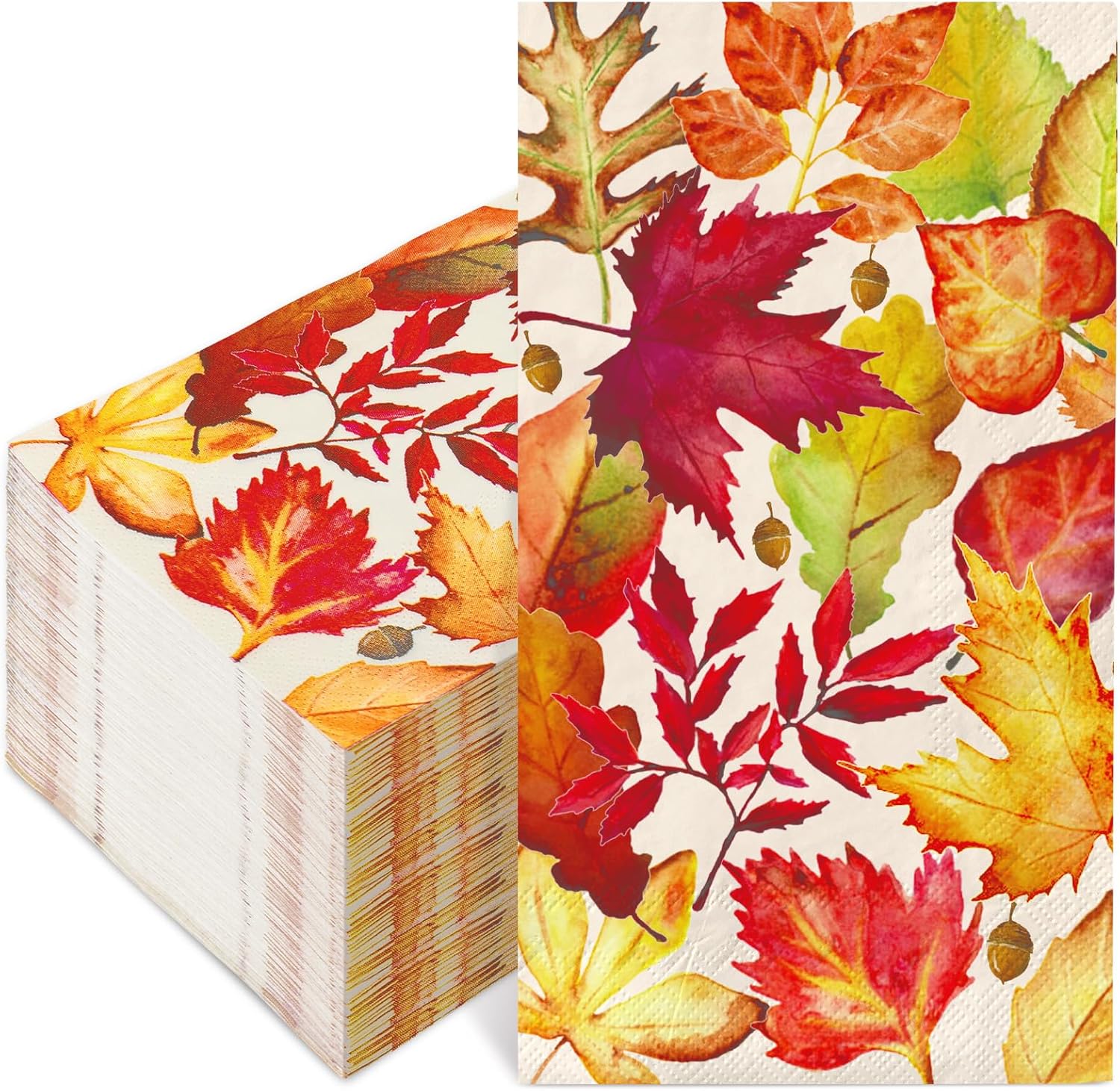 Amazon.com: Generic AnyDesign 120Pcs Fall Guest Napkins Watercolor ...