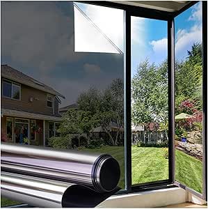 Amazon.com: bofeifs Window Tint for Home One Way Privacy Window Film Sun Blocking Reflective ...