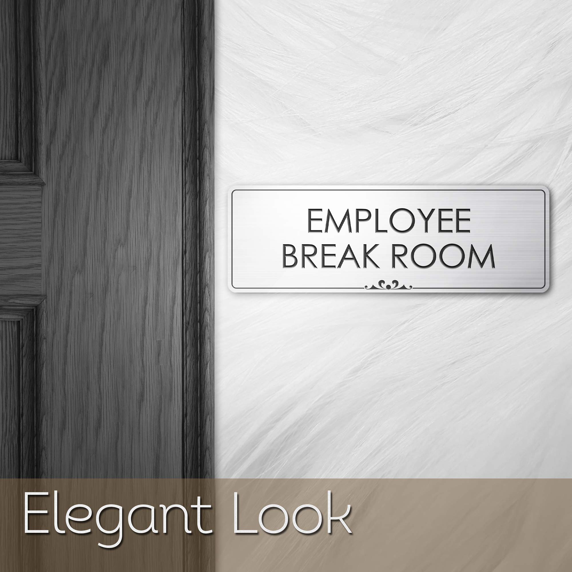 Break Room Signs Braille Employee Break Room Sign, SKU: SB 0443