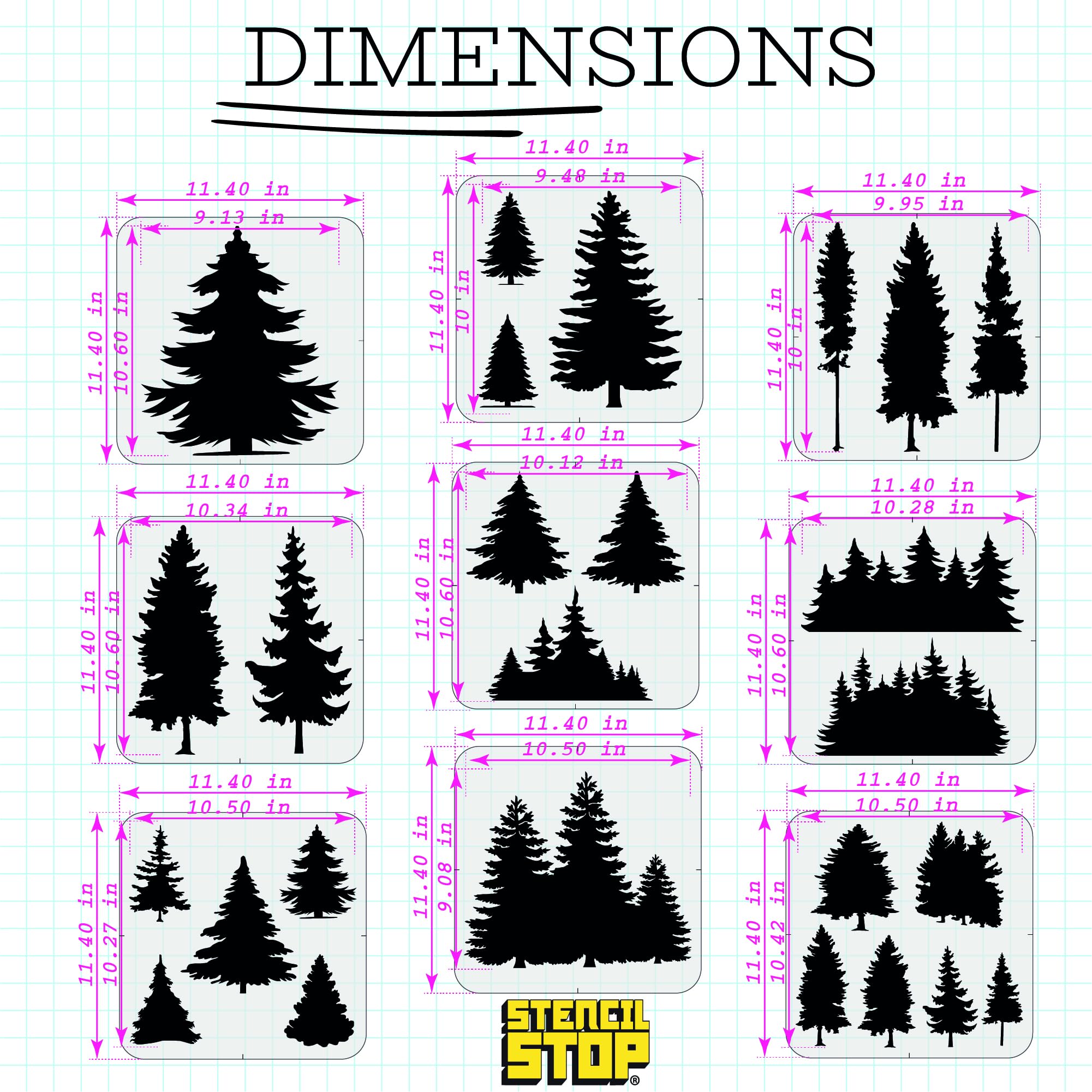 Tree Stencils For Wood