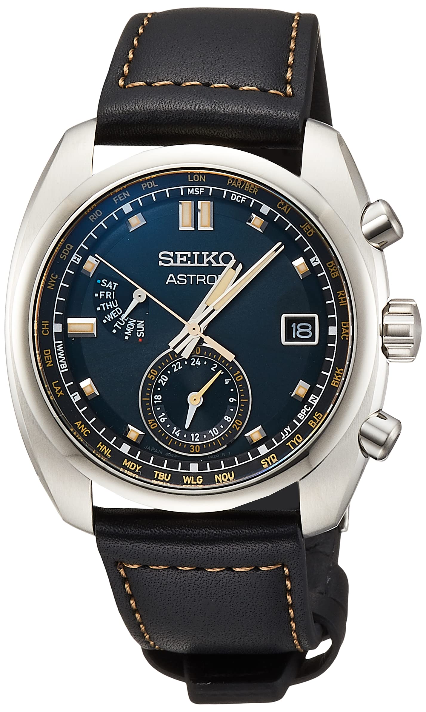 Buy SEIKO SBXY007 [ASTRON Solar Radio Line Leather Band Men] Watch ...