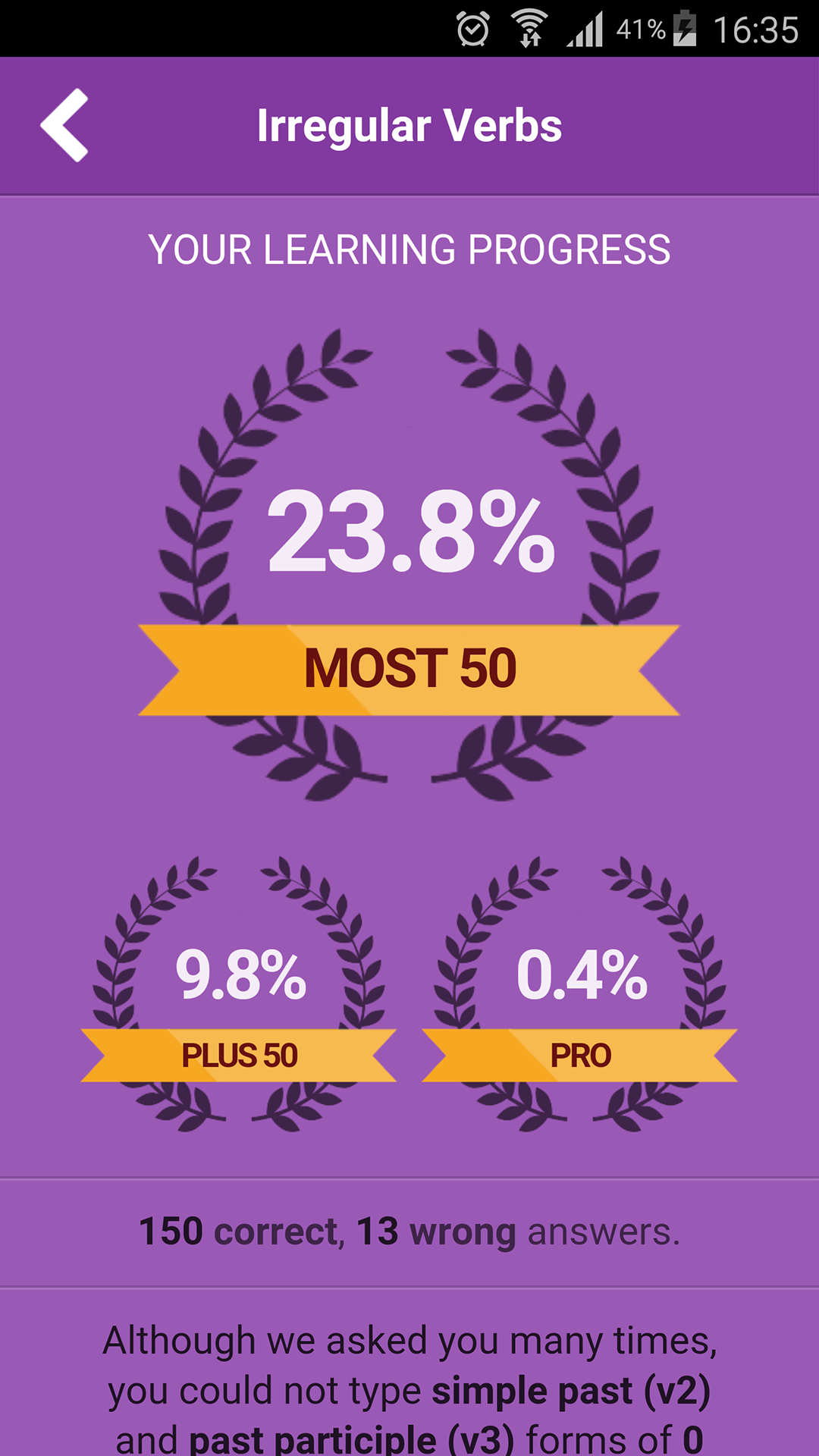 Irregular Verbs:Amazon.com:Appstore for Android