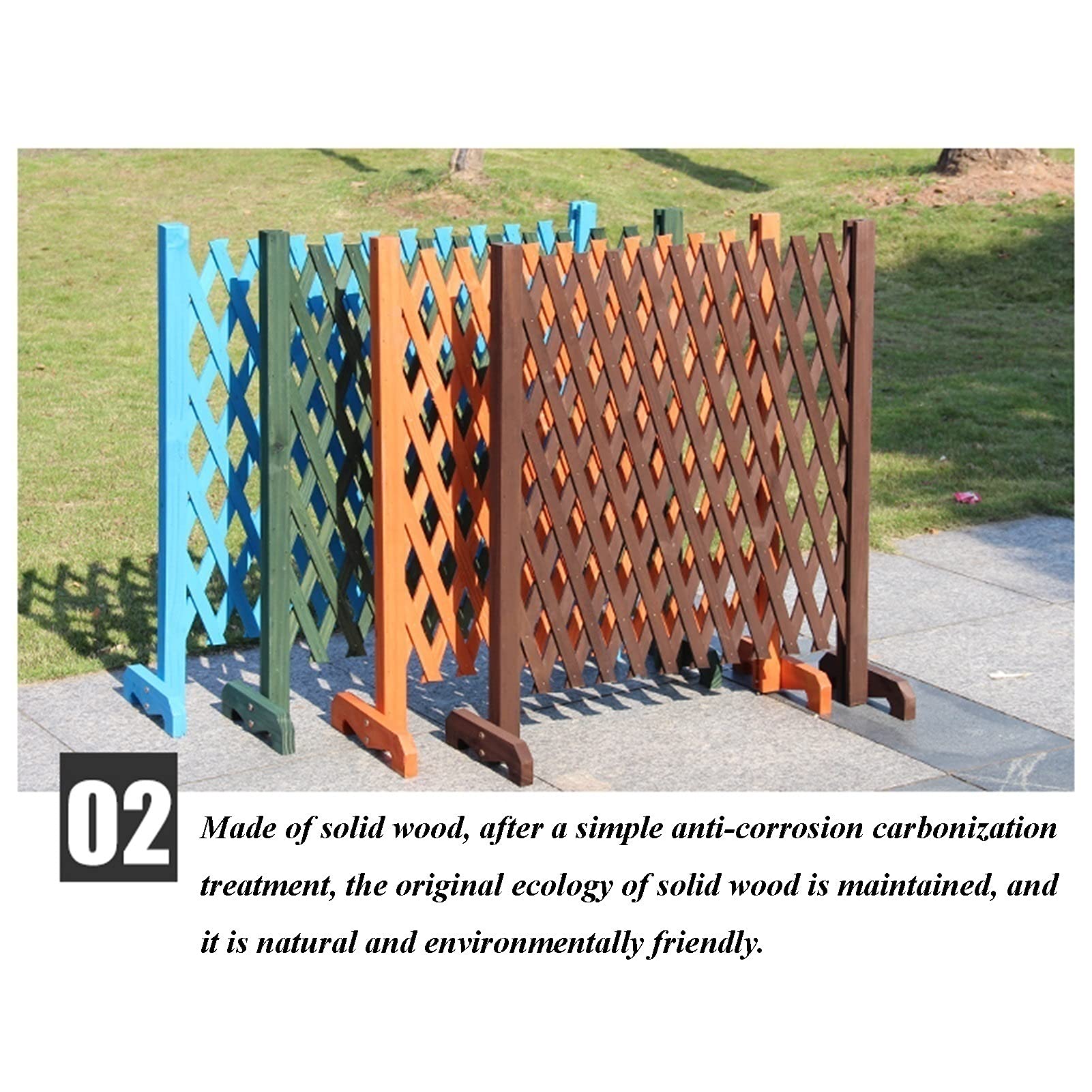 Portable Backyard Fences 4'x24' Gray Outdoor Privacy Screen | Fence