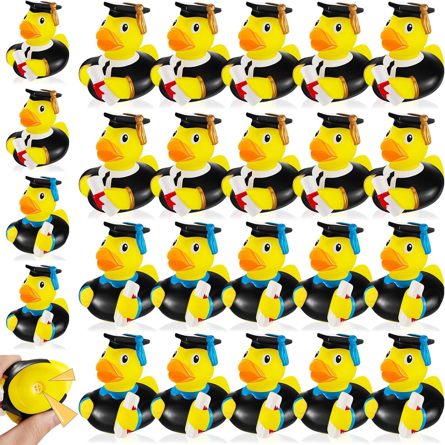 Amazon.com: Leitee 12 Pcs Cute Graduation Rubber Ducks 2026 Grad Rubber ...