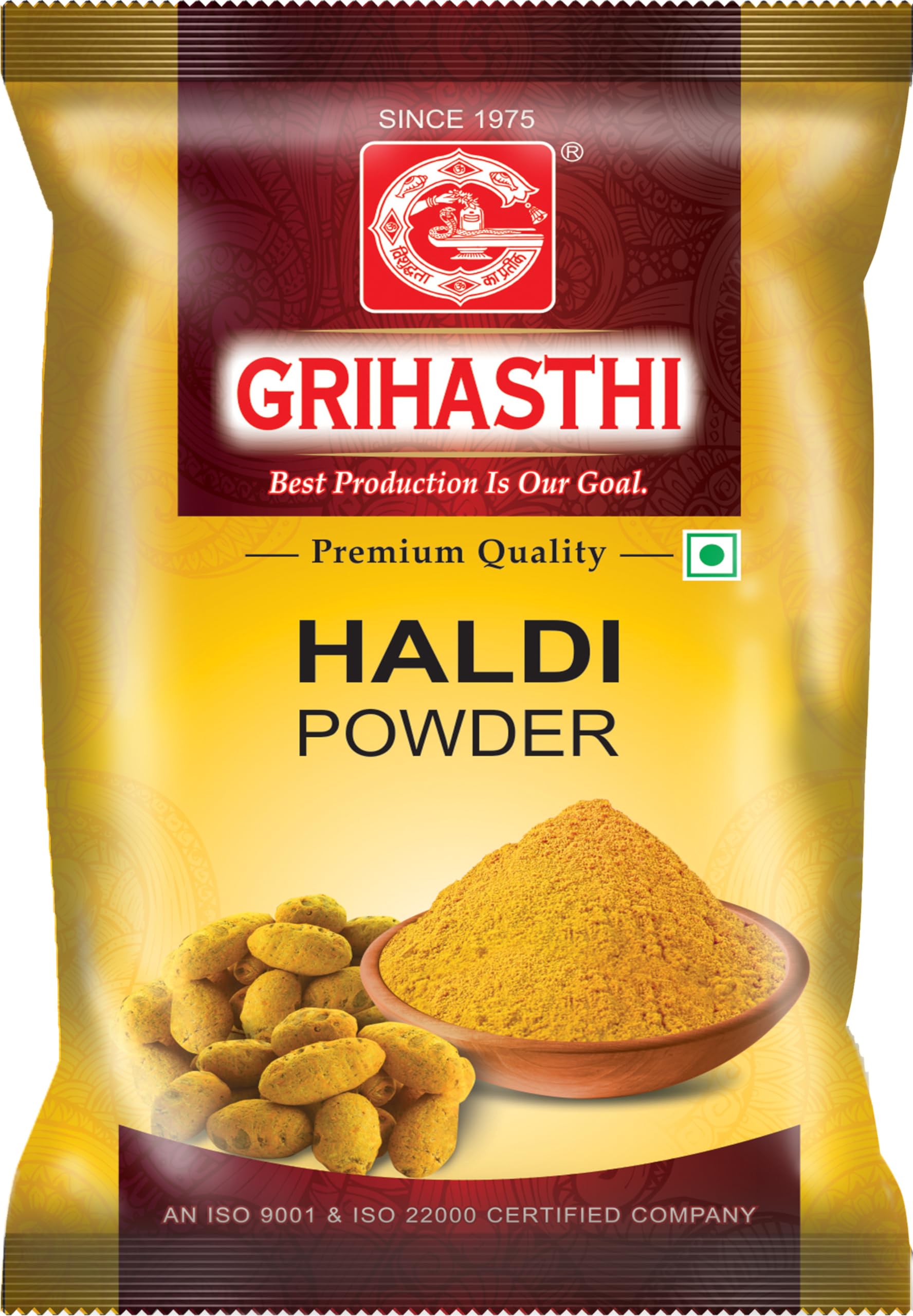 Grihasthi Natural And Organic Haldi Powder, 500Gm Pack : Amazon.in ...