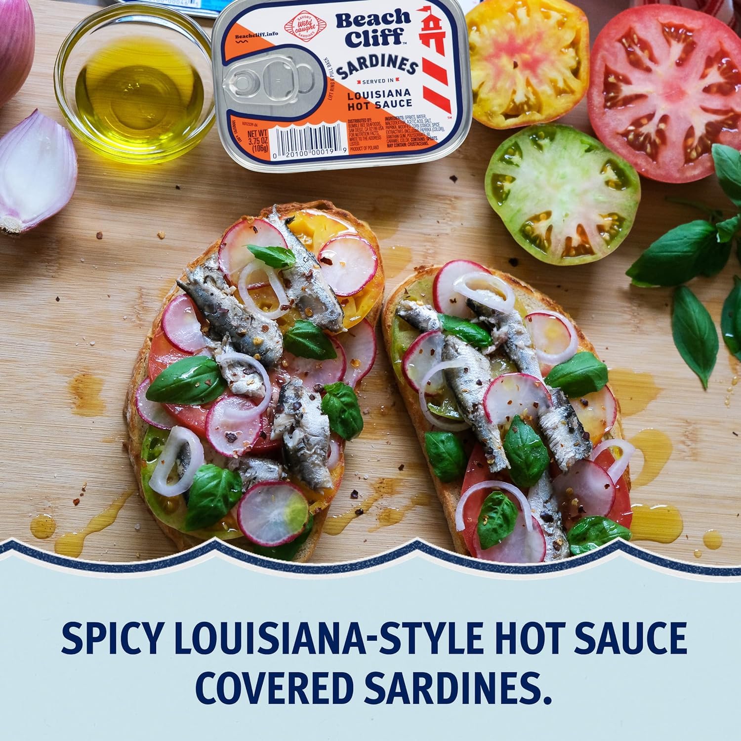 Snapklik.com : Beach Cliff Wild Caught Sardines In Louisiana Hot Sauce ...