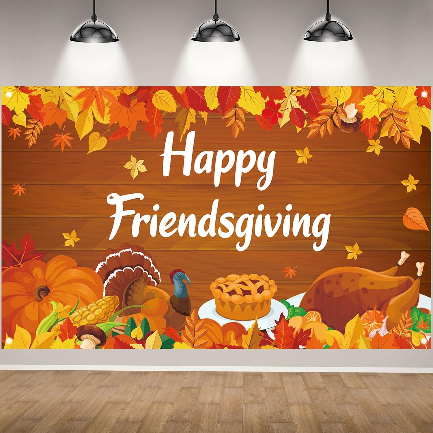 Amazon.com : Happy Friendsgiving Backdrop for Photography Friendsgiving ...