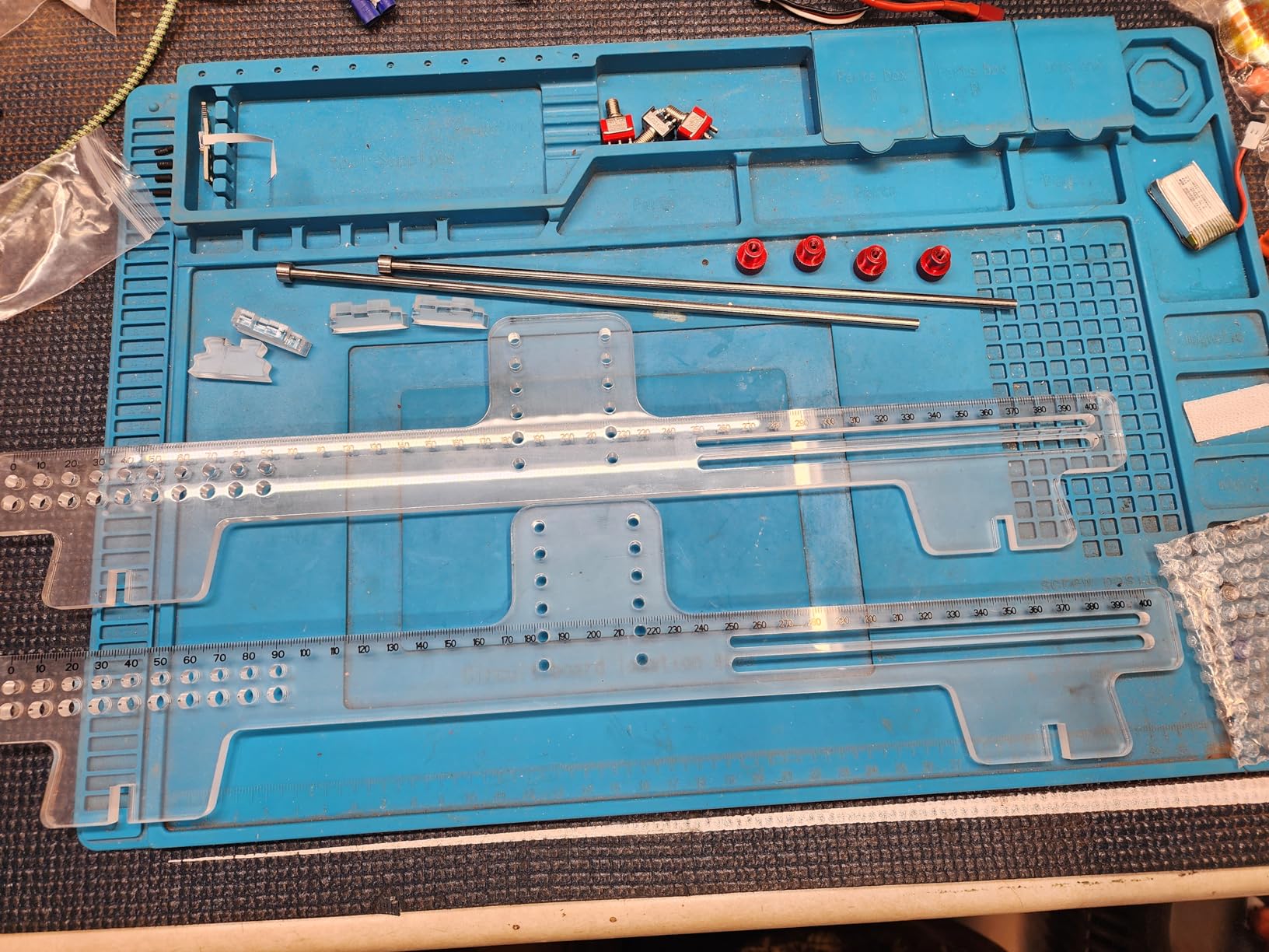 Amazon.com: Acrylic Ruler Adjustable Wheelbase Measurement Tool Display ...