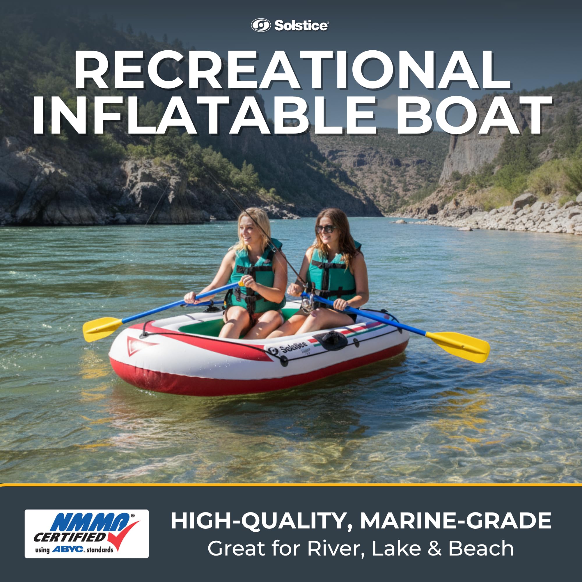 Snapklik.com : SOLSTICE Inflatable Boat For Lakes, Rivers & Beaches ...
