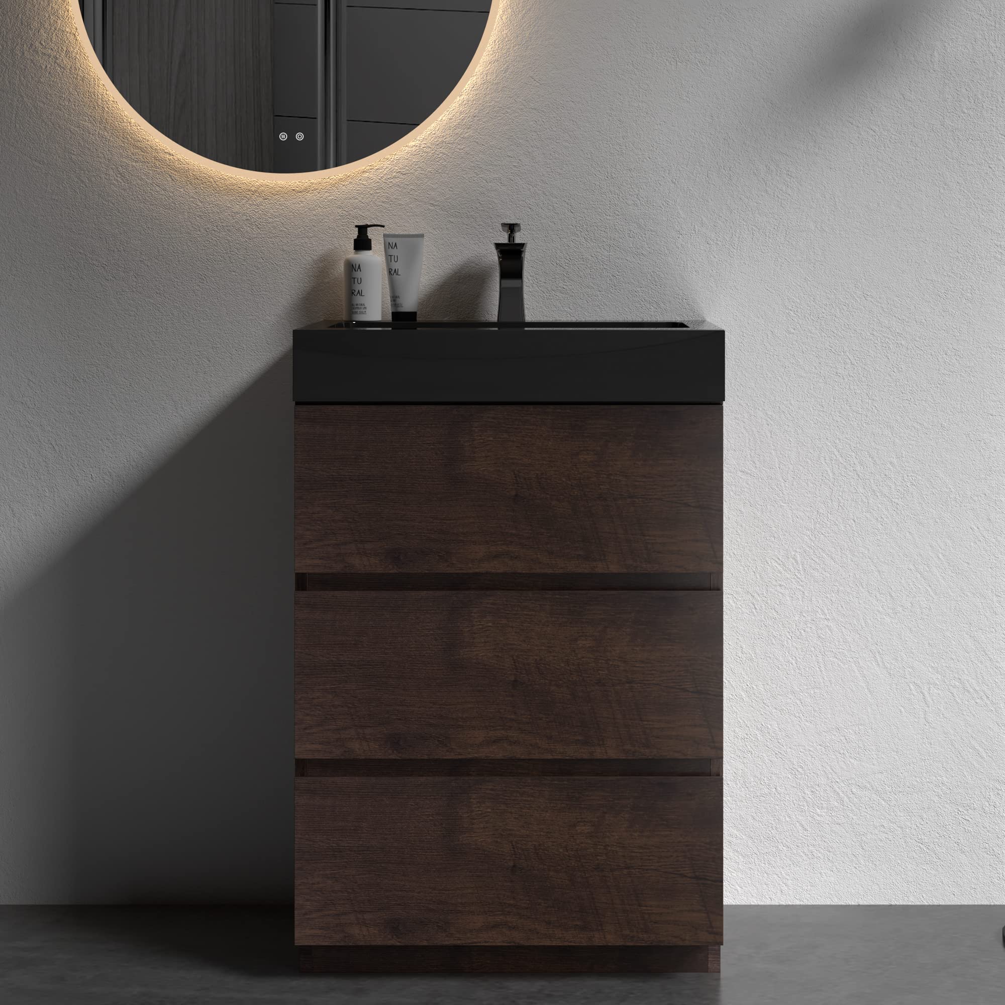 Amazon.com: BLUHOUZZ Alice 24 Inch Bathroom Vanity with Sink with ...