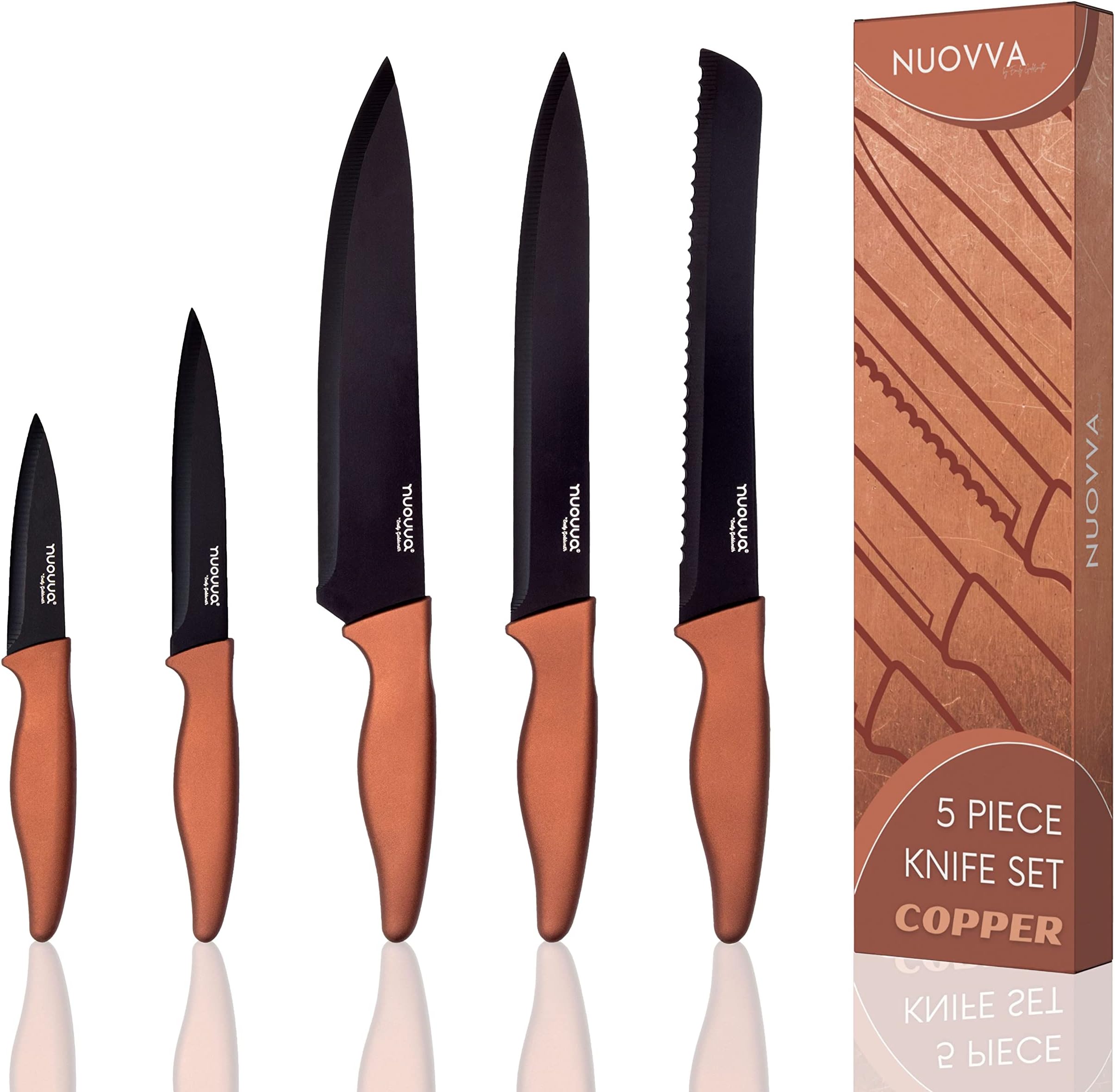 KARACA Overcut 6-Piece Knife Set, Steel, Kitchen Knife, Easy to Clean ...
