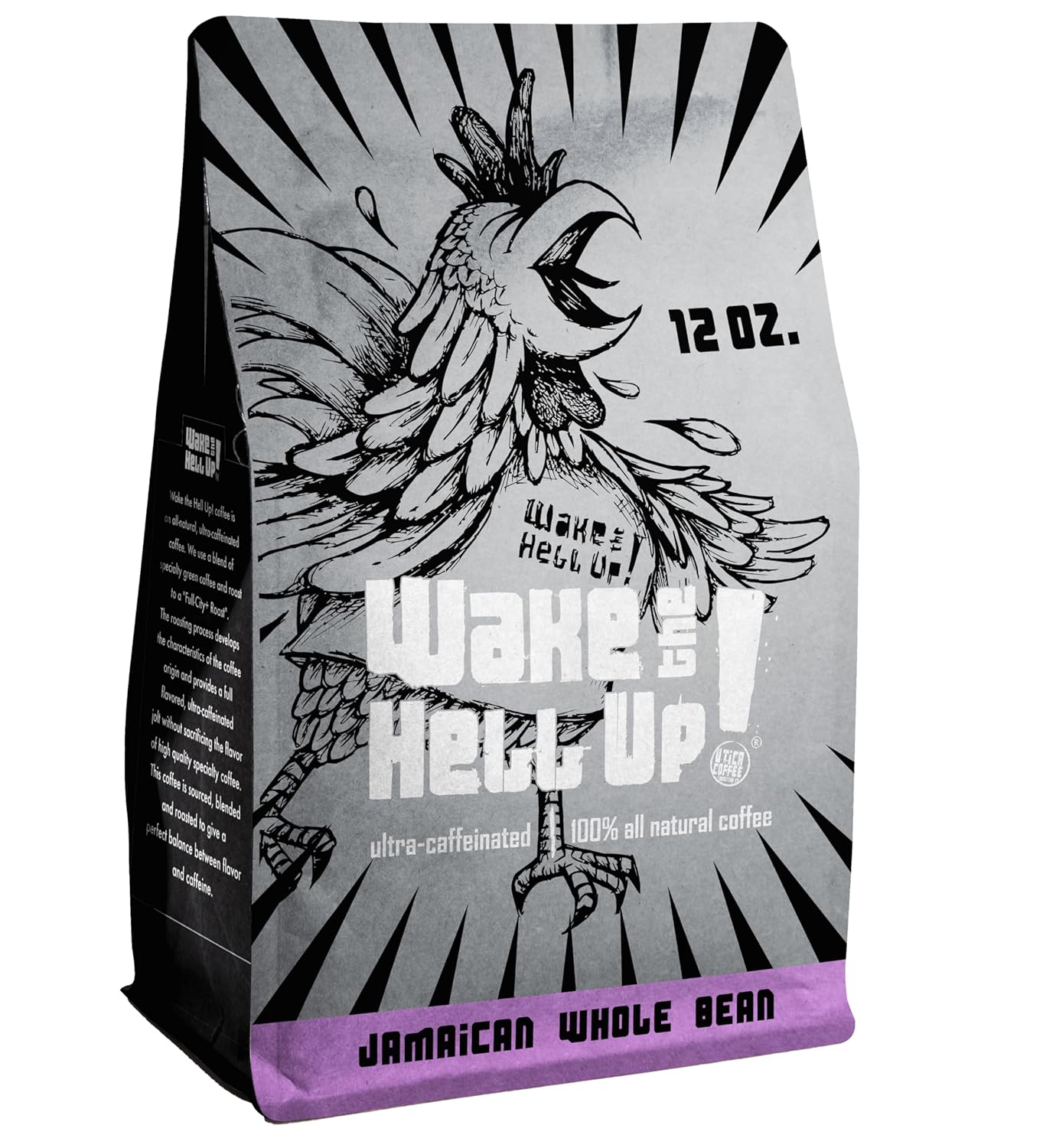 Amazon.com: Wake The Hell Up! 12oz Ultra-Caffeinated Jamaican Me Crazy ...