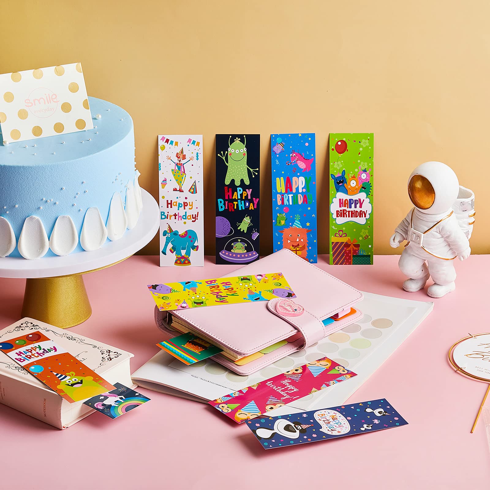 Snapklik.com : 100 Pieces Happy Birthday Bookmarks Laminated ...
