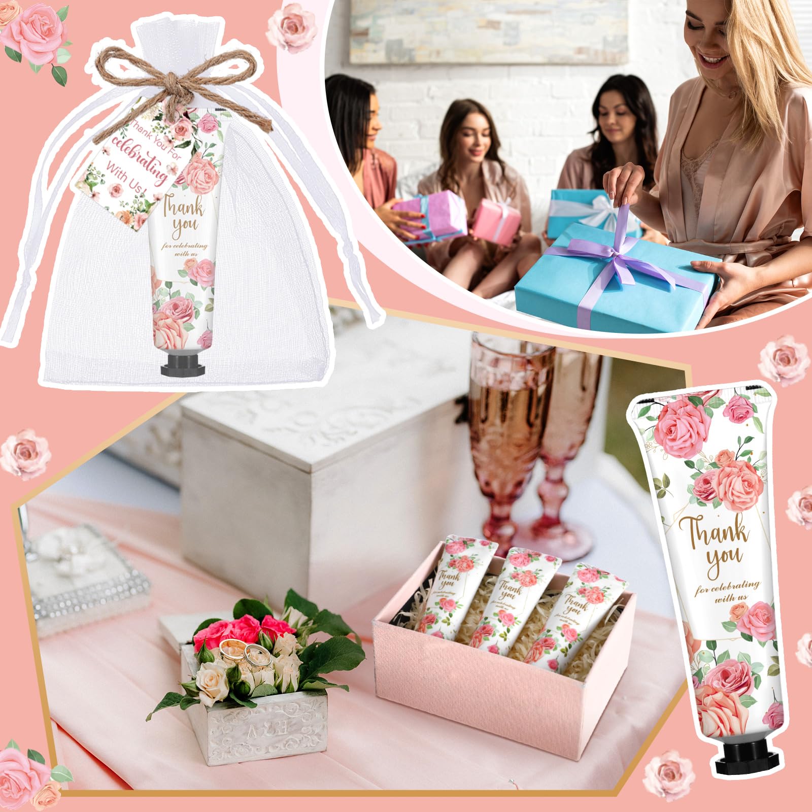 Dansib 48 Sets Baby Shower Hand Cream Wedding Hand Cream Gifts Baby ...