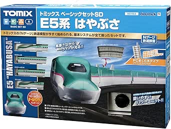 Amazon | TOMIX Nゲージ ベーシックセットSD E5系 はやぶさ 90163 鉄道模型 入門セット | 鉄道模型 通販