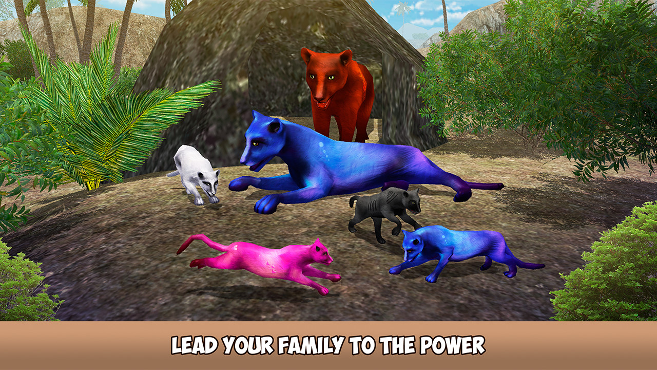Panther Family African Life: Animal Dash Safari Big Cat Simulator ...