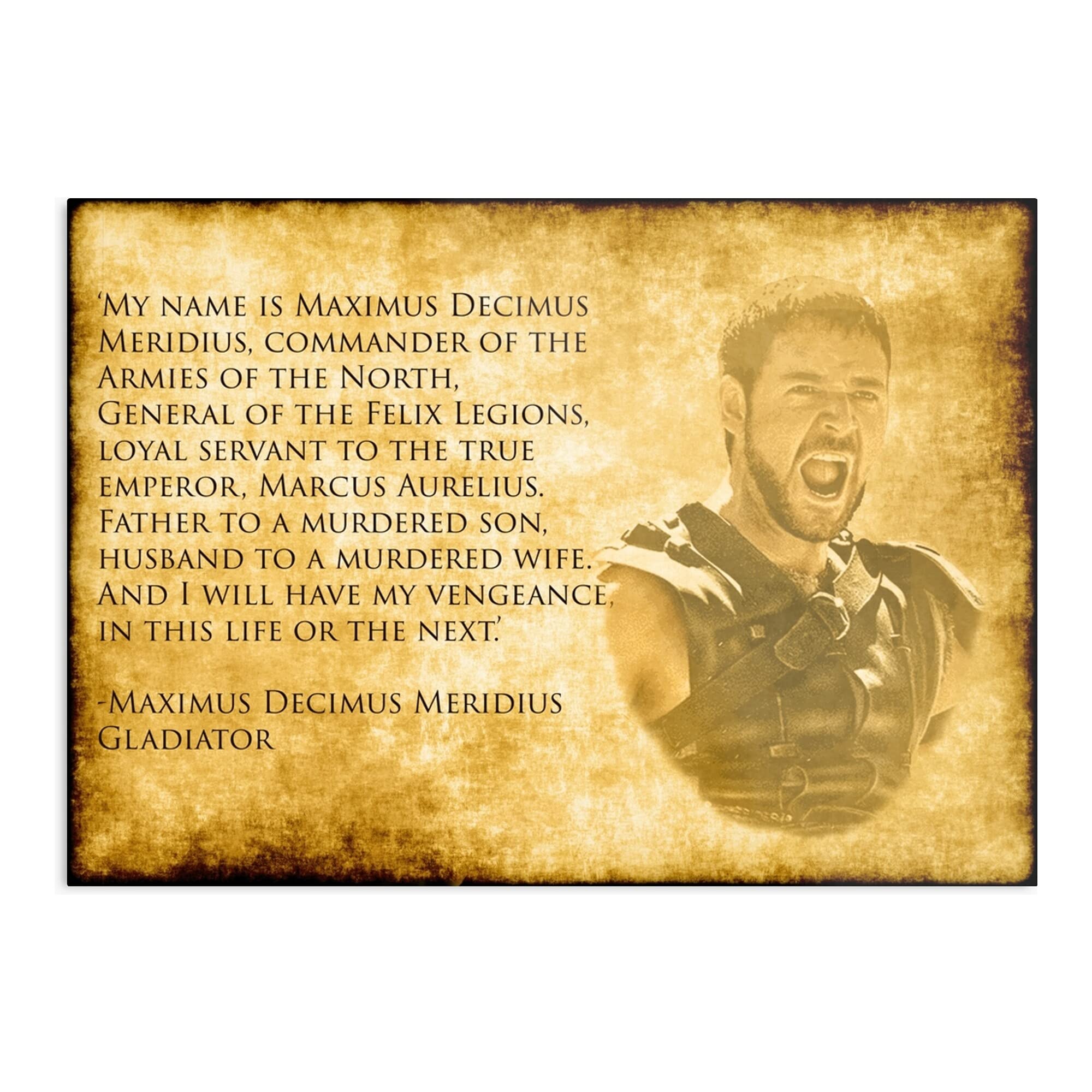 Gladiator Quotes My Name Is Maximus Decimus