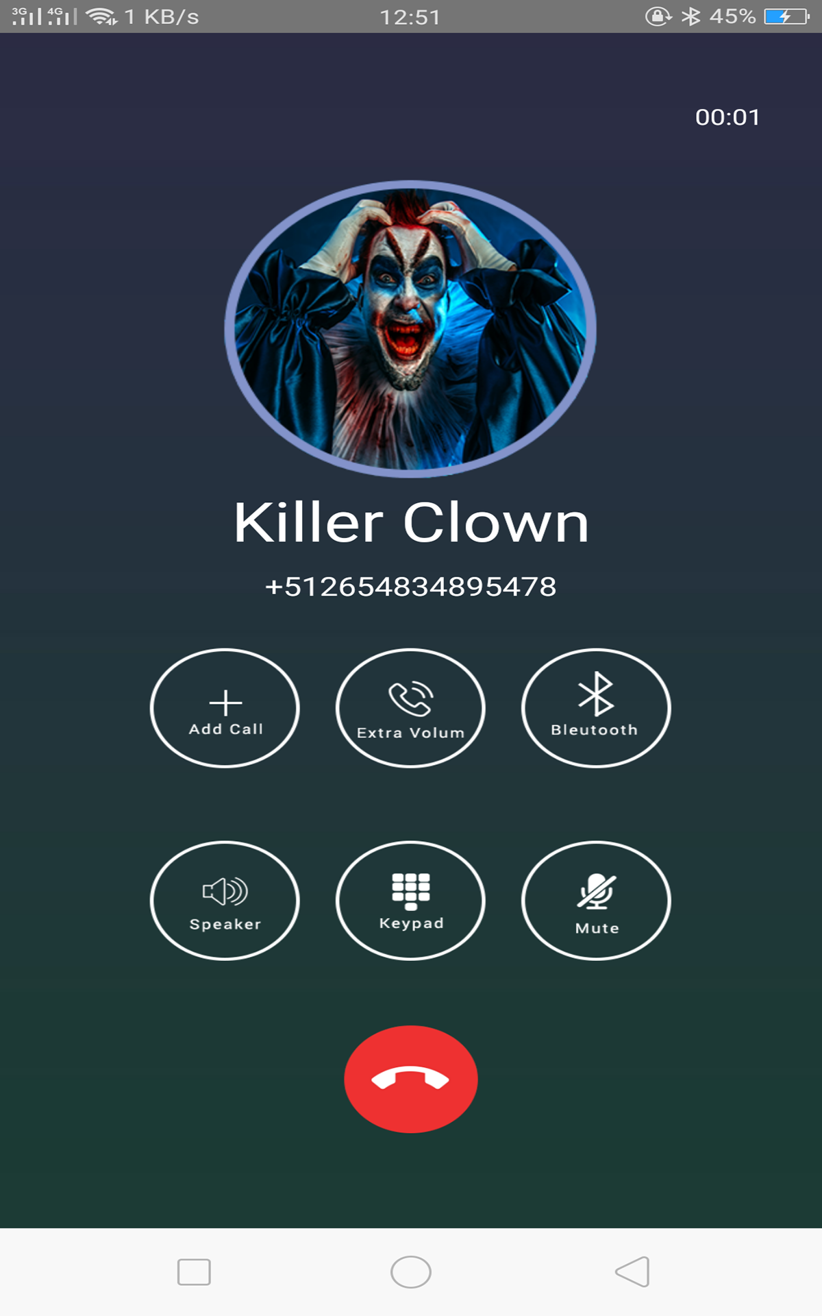A Call From Killer Clown Video Call The Killer Clown - Prank Call Apps ...