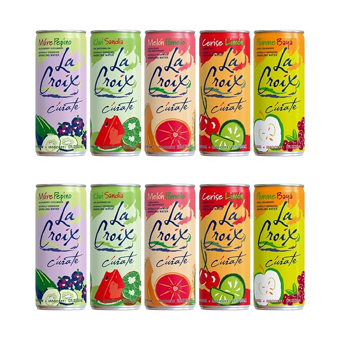 Buy La Croix Sparkling Water - Sampler Pack 5 Flavors Variety Pack, Slim Cans Flavored Seltzer ...