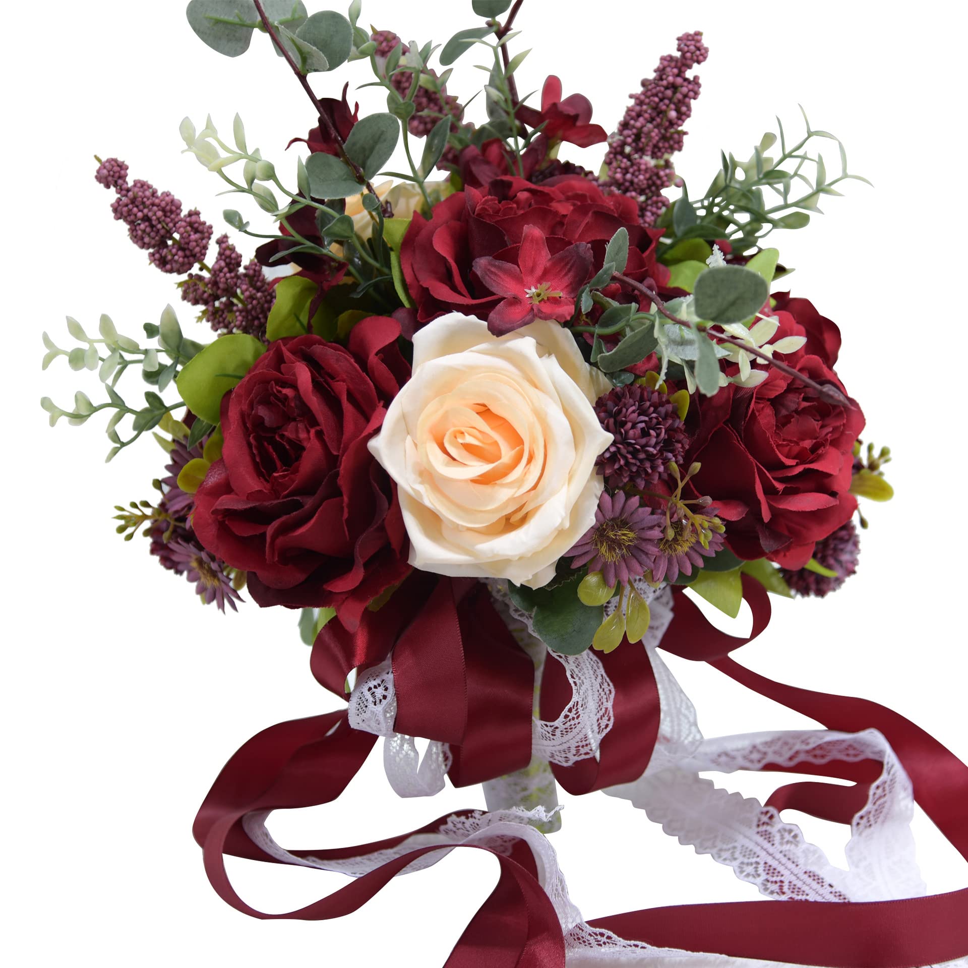 Maroon Wedding Bouquets Burgundy And Rose Gold Wedding Flowers