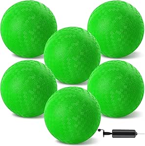 Amazon.com: HSLCGF 6 Pcs Dodgeballs 8.5 Inch Playground Ball Kickball ...