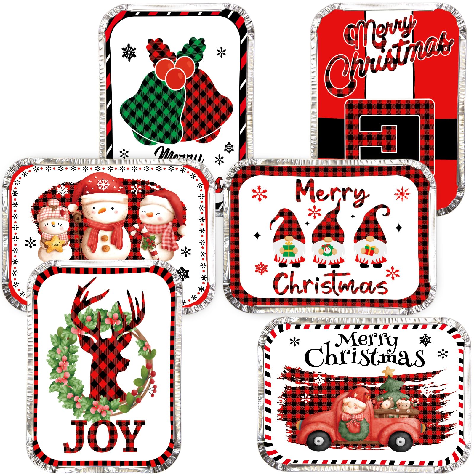 Amazon.com: WorldBazaar Christmas Aluminum Leftover Containers 36PCS ...