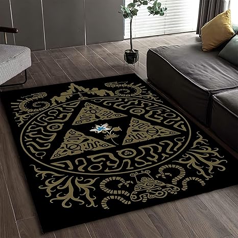Amazon.com: Rugendary Popular Video Game Rug Gamer Room Rug, Round ...