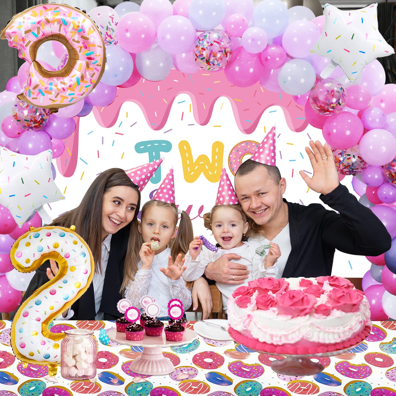 Snapklik.com : Crenics Two Sweet Birthday Decorations - Two Sweet ...