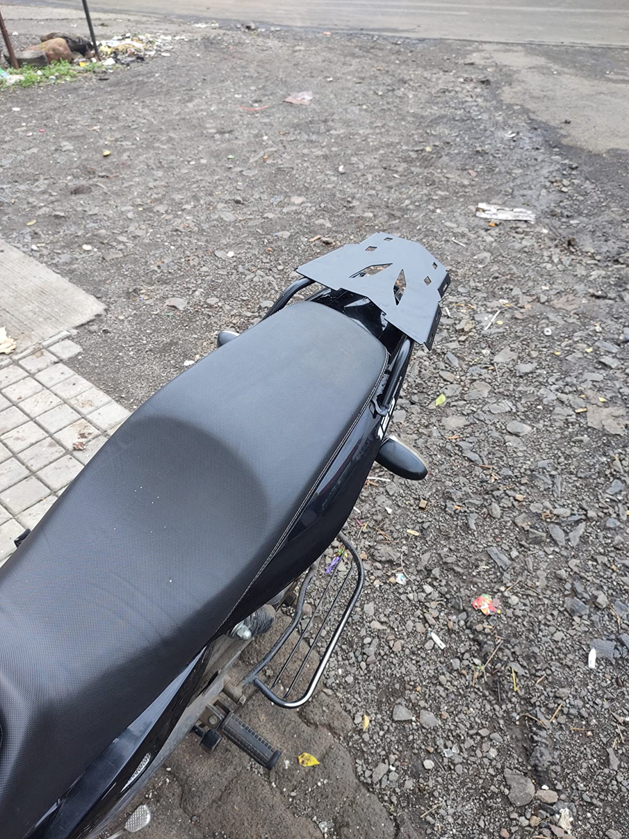 SGTB Pulsar Backrack Back Rest for 150 180 220 cc Heavy Black Seat ...