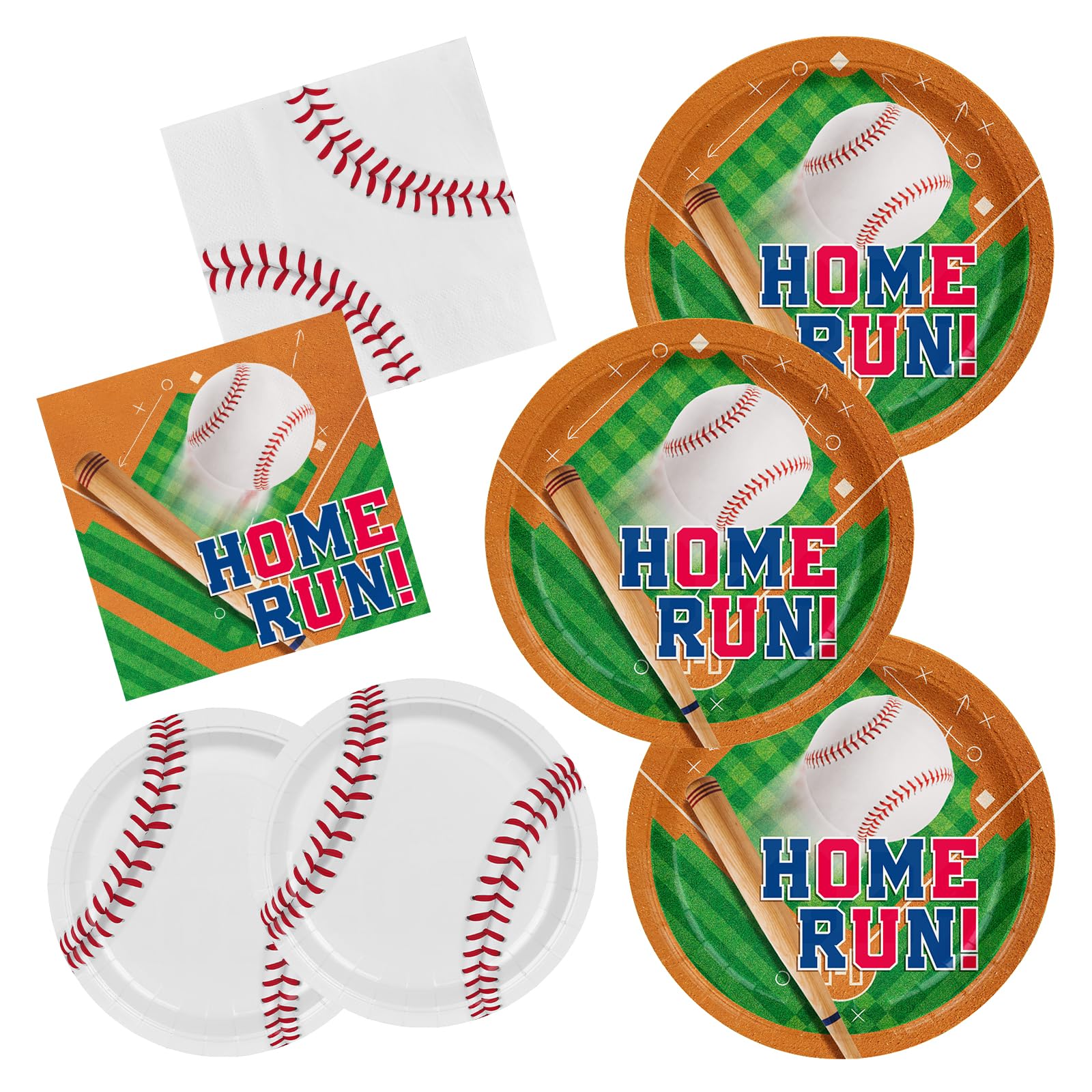 Snapklik.com : Baseball Party Supplies Kit For 50 - Complete