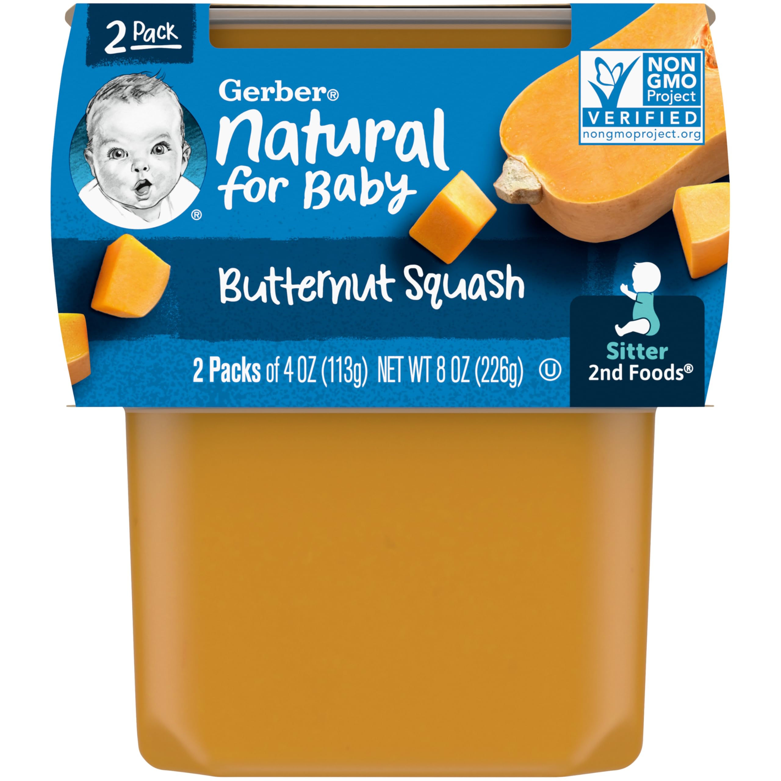 Amazon.com: Gerber 2nd Food Baby Food Butternut Squash Puree, Natural ...