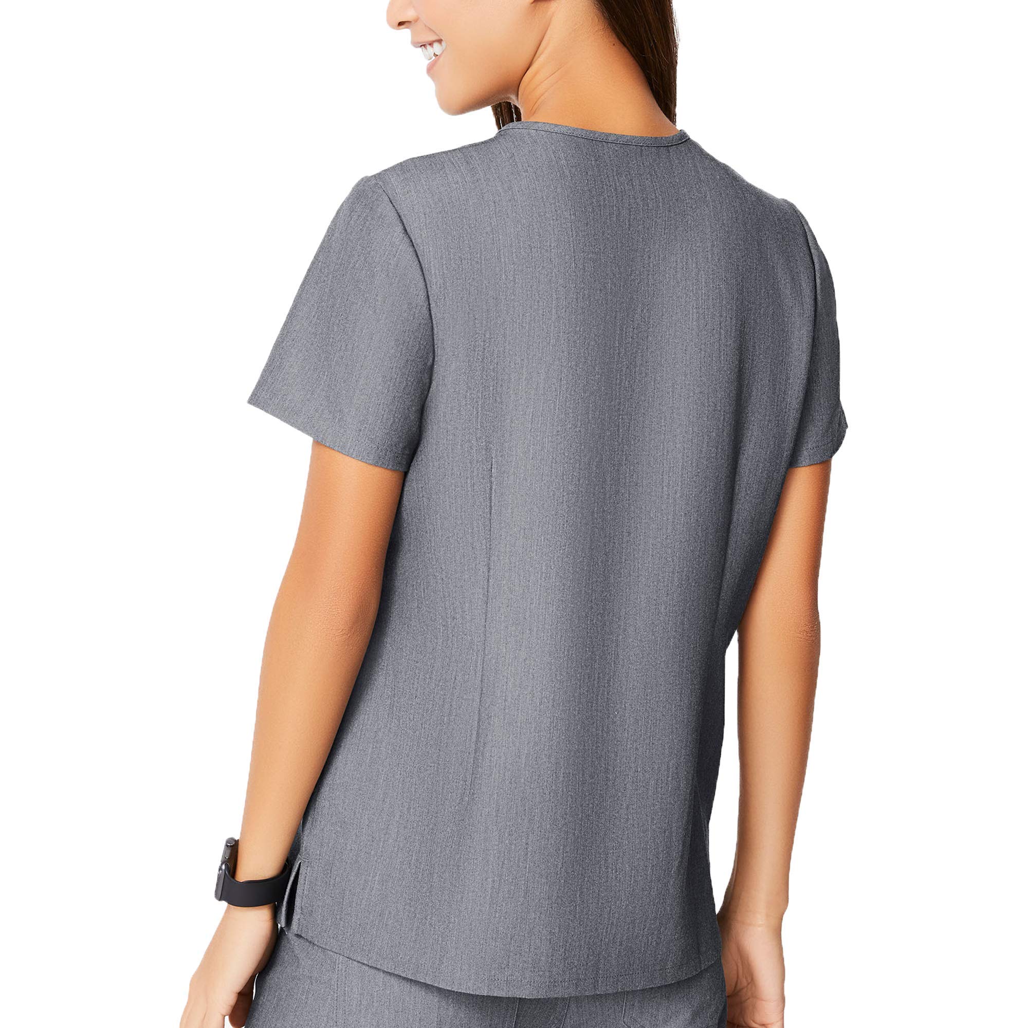 Snapklik.com : FIGS Catarina One-Pocket Scrub Top For Women Graphite