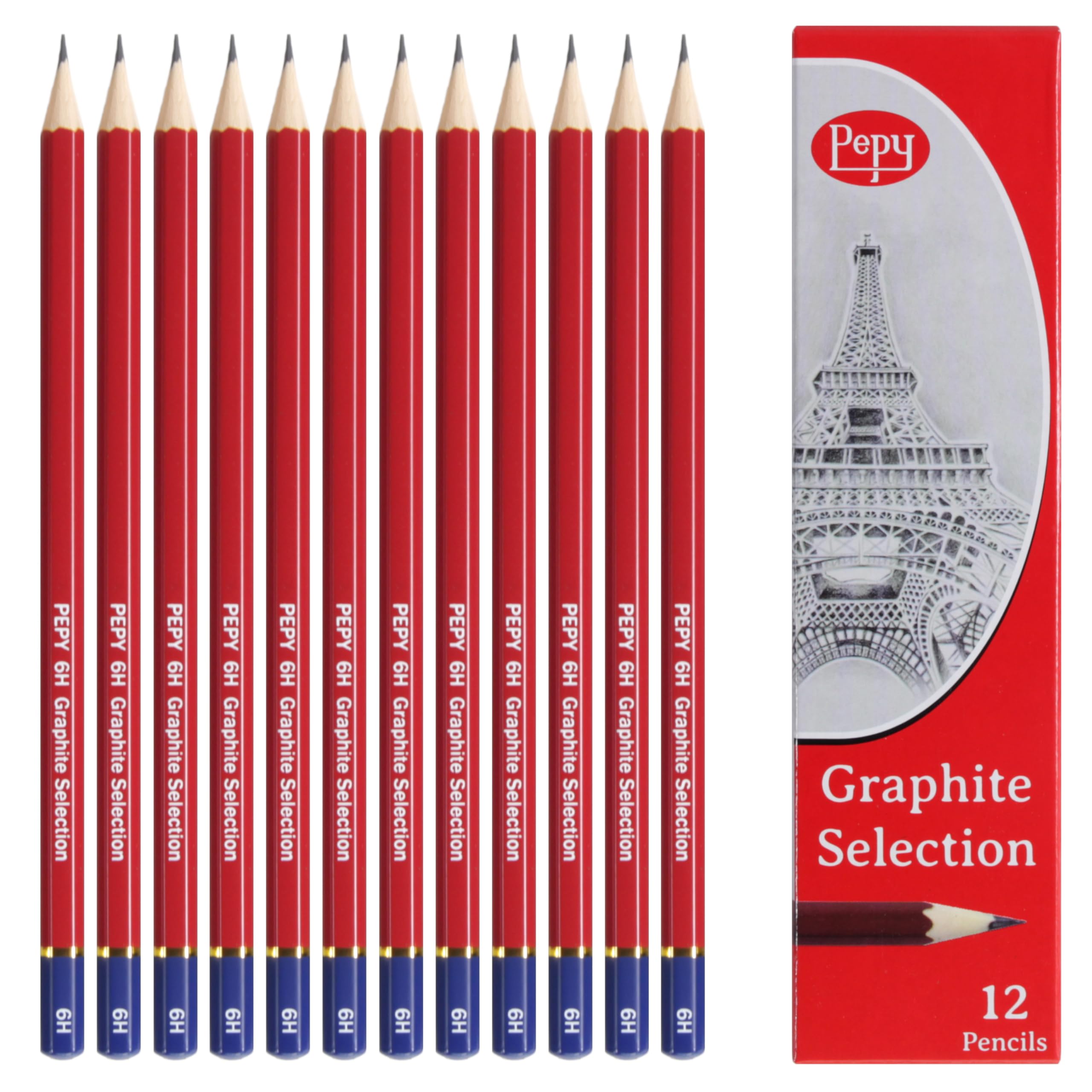 Snapklik.com : Pepy Graphite Professional Drawing Pencils - Set Of 12 ...