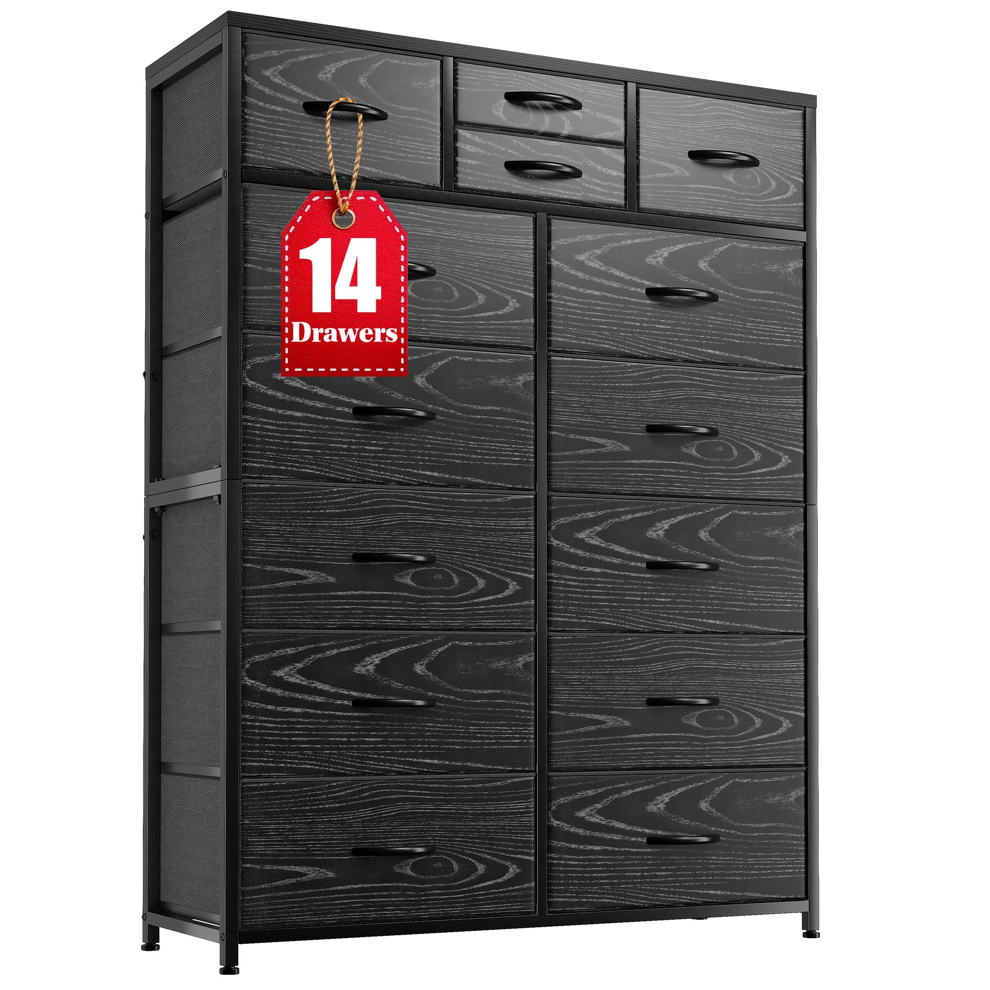 Amazon.com: EnHomee Tall Dresser, Dresser for Bedroom with 14 Drawers ...