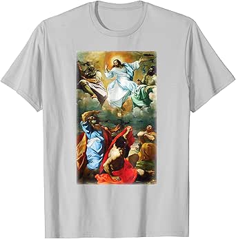 Amazon.com: Transfiguration Lodovico Carracci 1594 Religious Art Tees ...