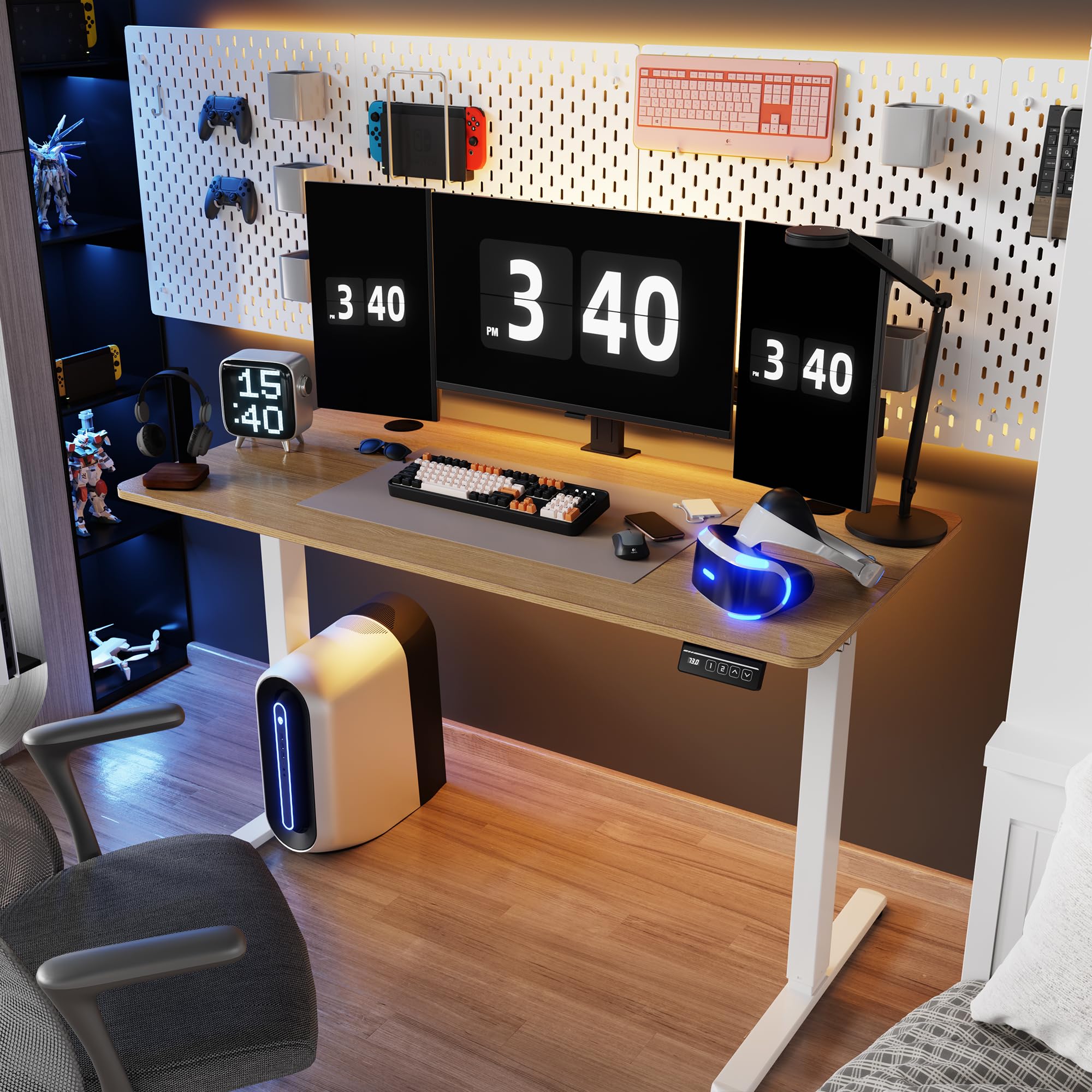 Snapklik.com : Shintenchi Electric Height Adjustable Standing Desk, 48 ...