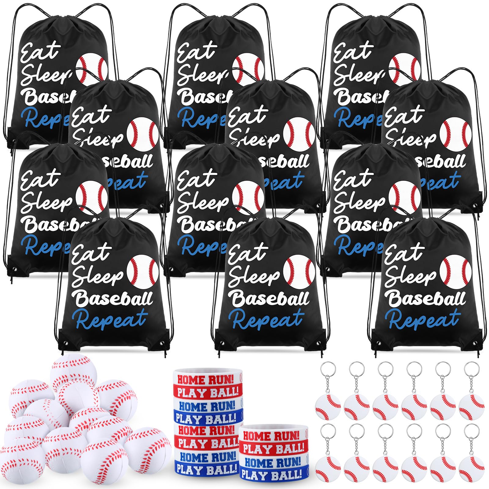 Snapklik.com : MiniInflat 48 Pcs Baseball Party Favors For Kids Include ...