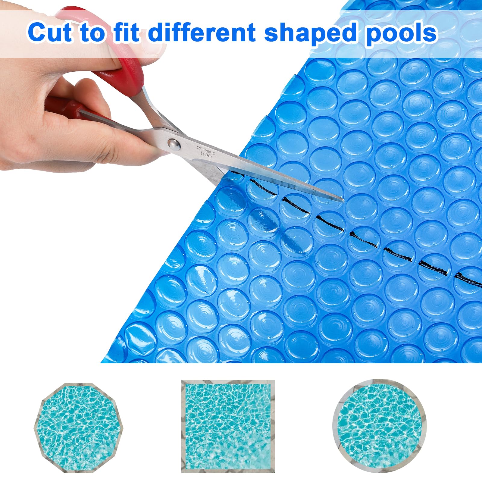 Snapklik.com : Hot Tub Bubbles Cover 7Ft X 7Ft, 16 Mil Thick Durable ...