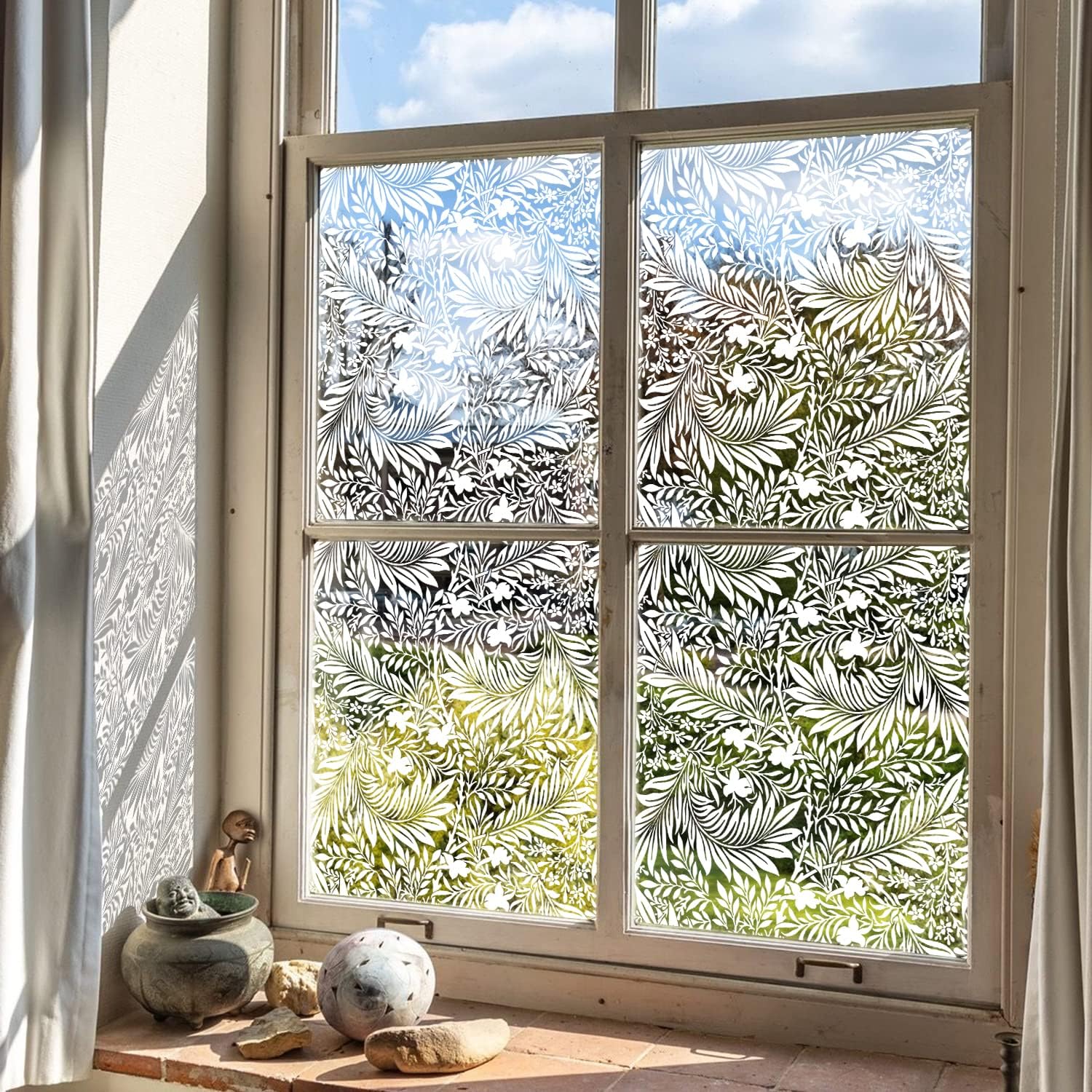 ChicSkin Lámina transparente de color blanco puro para ventana ...