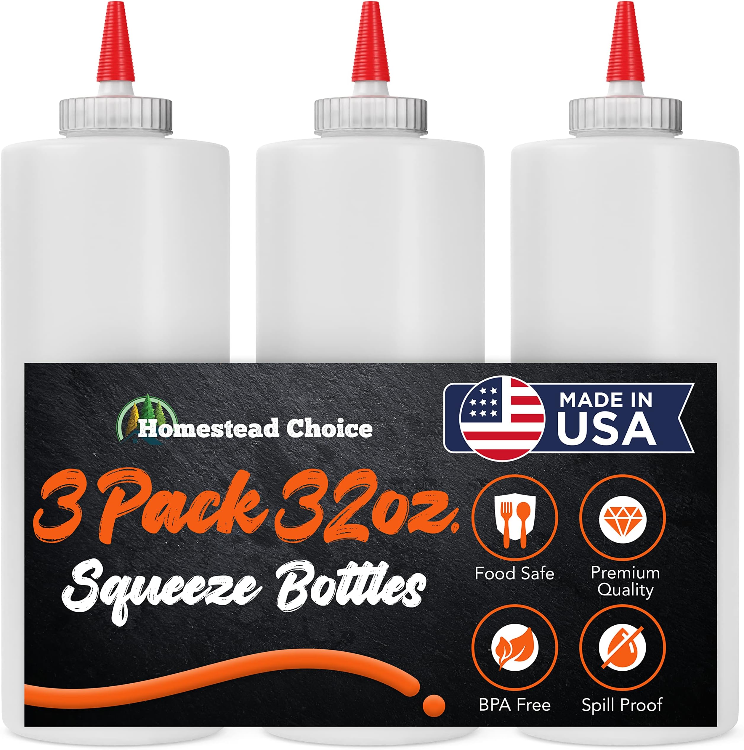 Botella de Exprimida para Condimentos, 3 Pcs Botellas de Plástico para ...