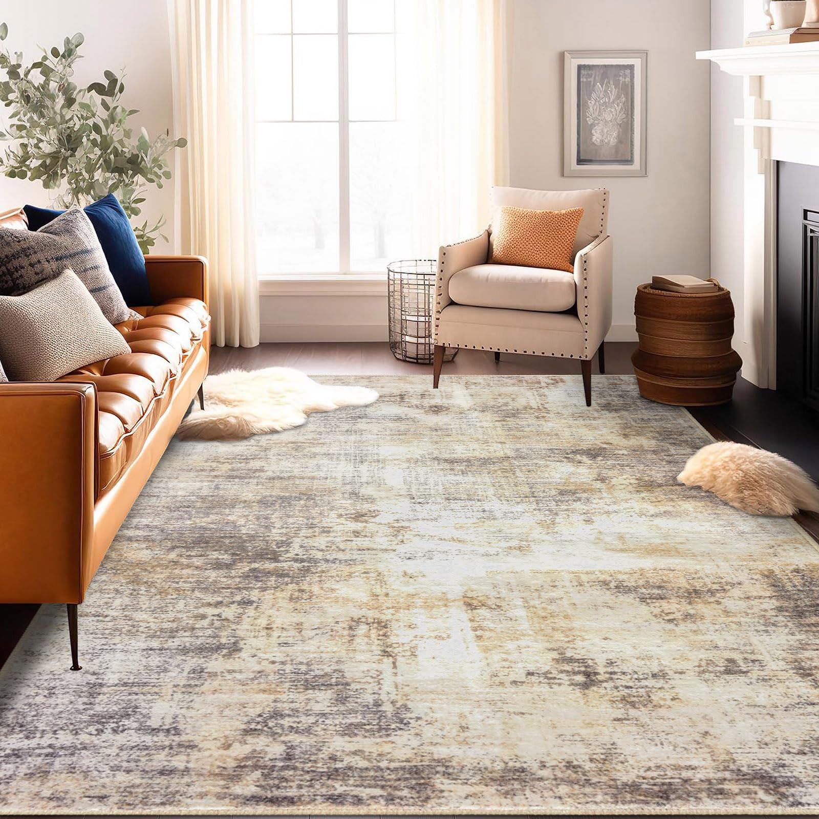 Amazon.com: IOHOUZE Abstract Area Rugs 8x10 Ft Washable Large Rugs for ...