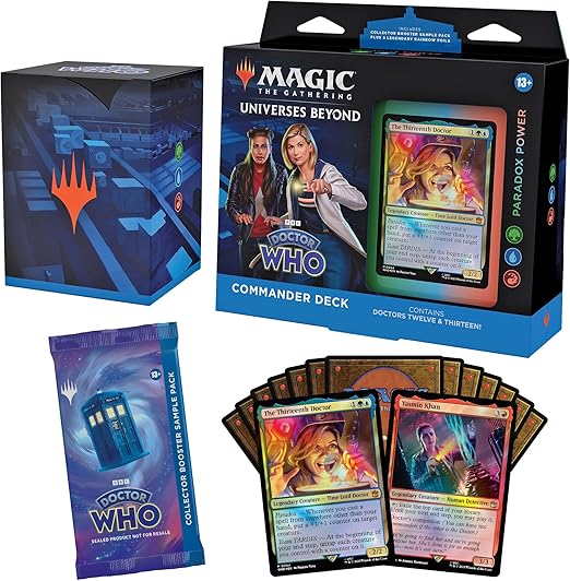 Amazon.com: Magic The Gathering Doctor Who Commander Deck – Paradox ...