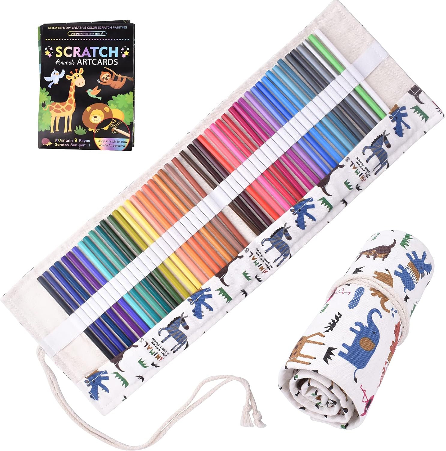 Amazon.com : olalunule Color Pencil Set, 48 Map Pencils Wooden Colored ...